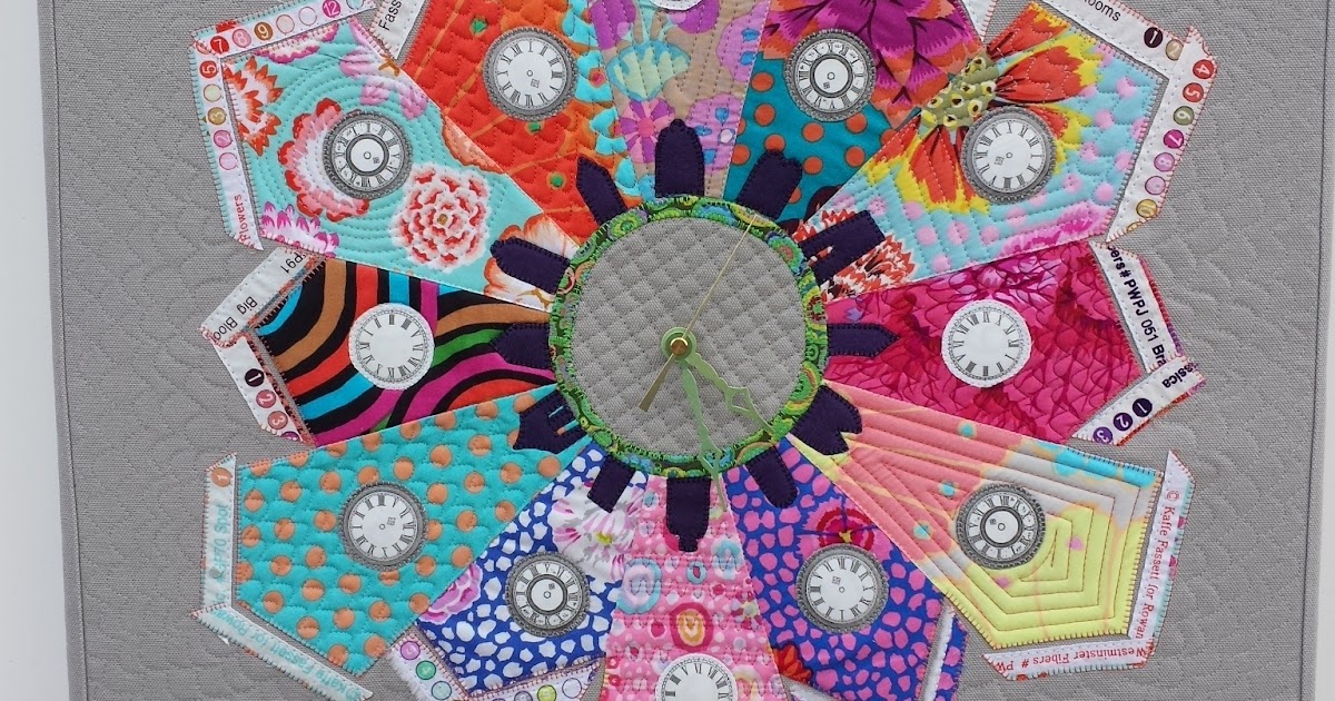 StudioCherie: Clock Towers Quilted Clock