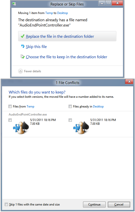 Xp Was My Idea How The Windows 8 Copy File Conflict Dialog Slows You Down