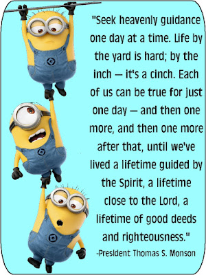 DIY Party Mom: Using the Minions to teach Your Kids to Follow the Prophet