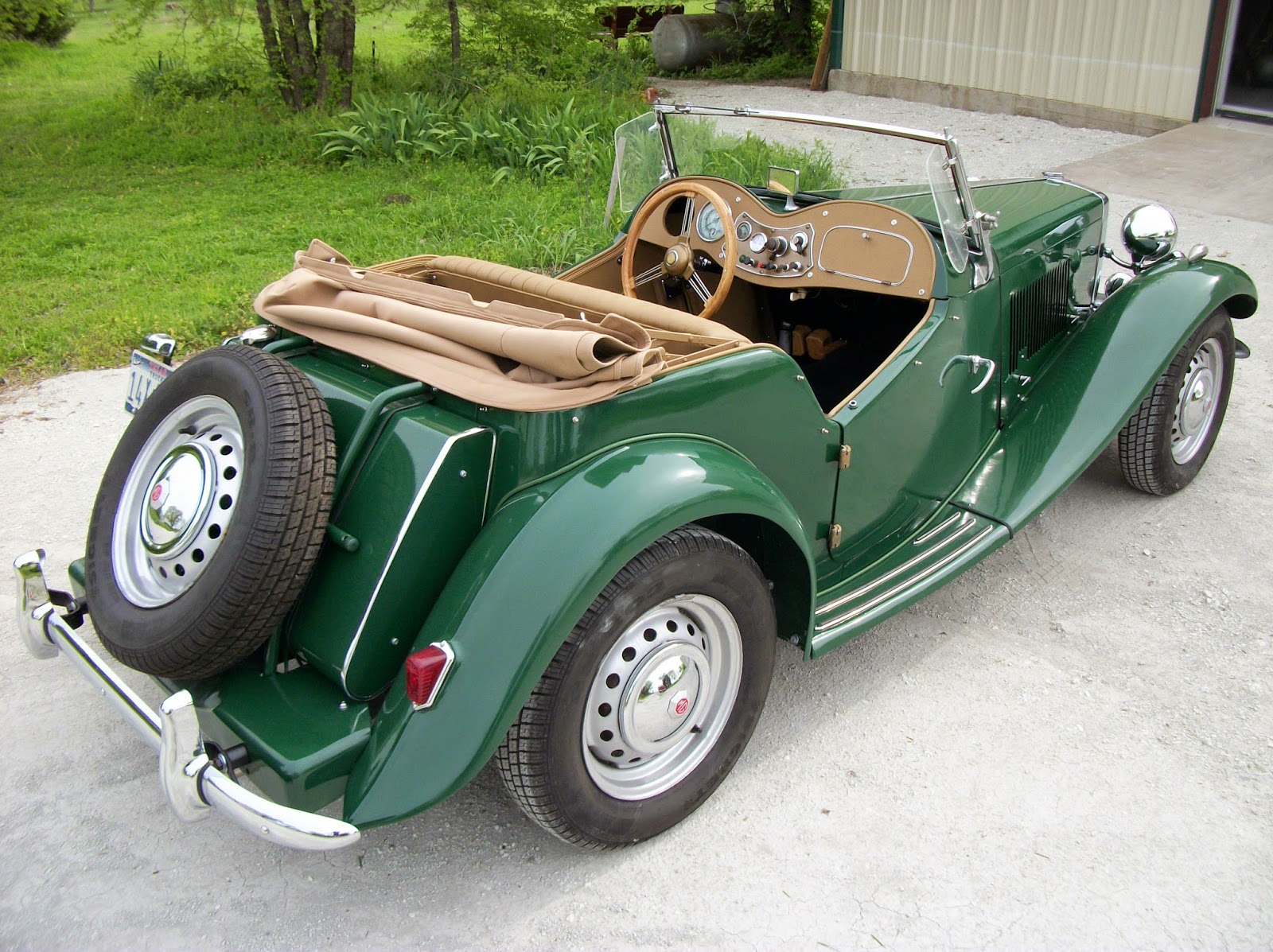 1952 MG TD: Top