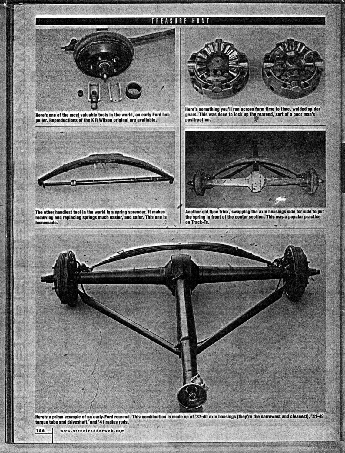 The Model A Ford, Henry and That Era: Identifying Early Ford Rear Ends