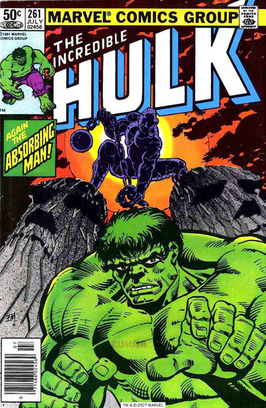 Marvel Comics of the 1980s: 1981 - Frank Miller's Incredible Hulk covers