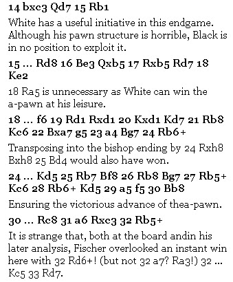 The Streatham & Brixton Chess Blog: Predecessors VI: Fischer-Euwe 1960