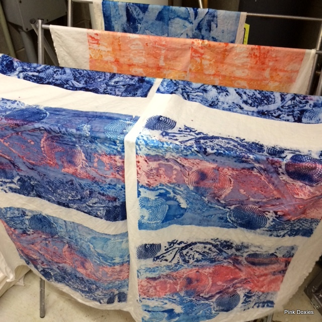 Julie Stocker Quilts at Pink Doxies: Deconstructed Screen Printing ...