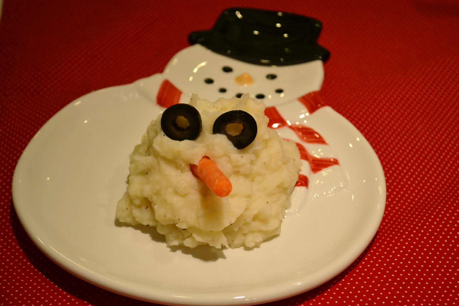 Real Life, One Day at a Time: snowman mashed potatoes