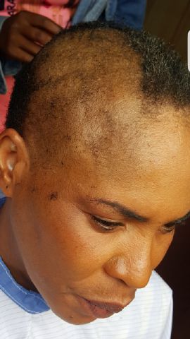 Photos: Fathia Balogun Shaves Head On Sola Arikusa Movie Set In Akure ...