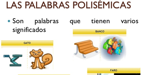 ¡Estamos en tercero!: Palabras polisémicas