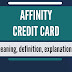 Affinity credit card