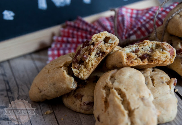 Churretes de Cocholate: GALLETITAS DE ROQUE CON BACON Y DÁTILES