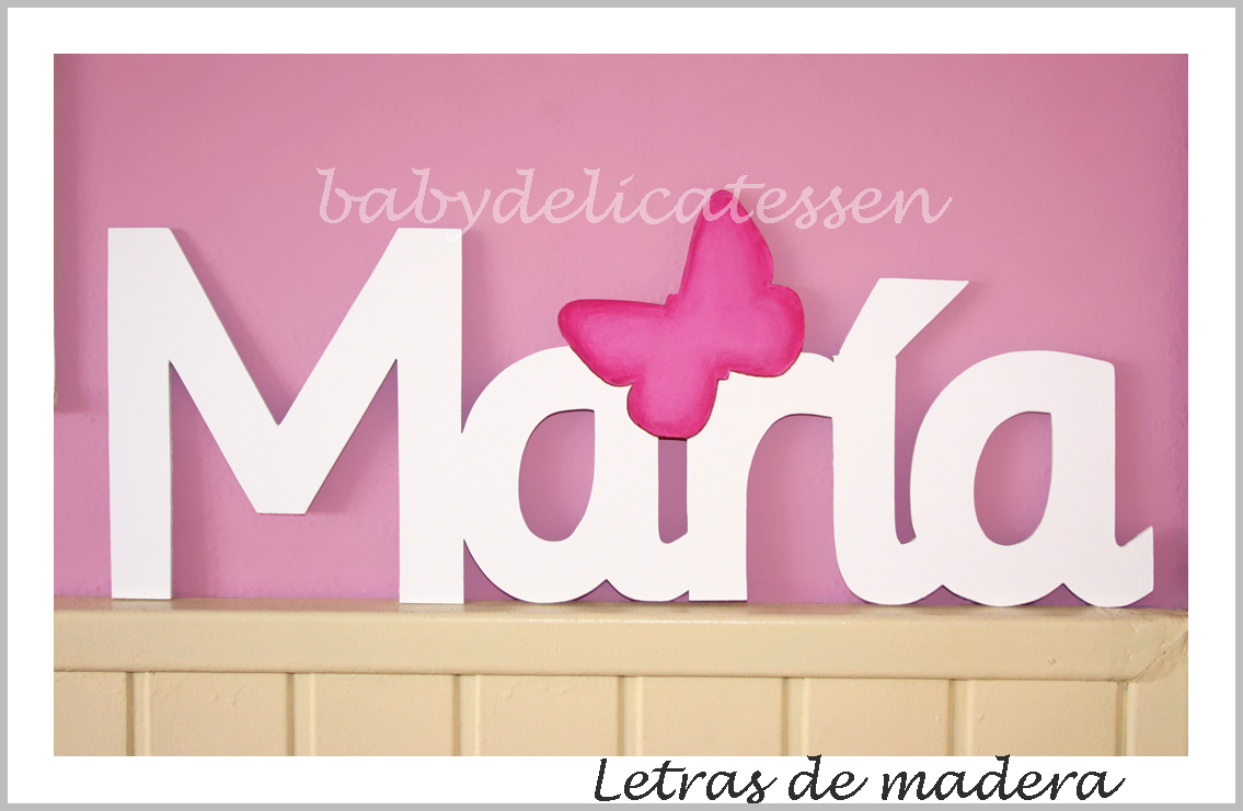 BABY DELICATESSEN LETRAS DE MADERA: MARÍA Y ALICIA