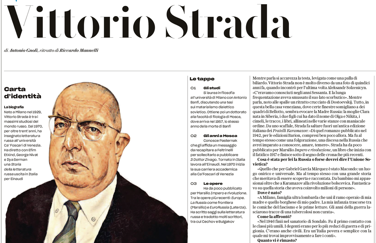 materialismo storico: Gnoli intervista Vittorio Strada, un altro ...