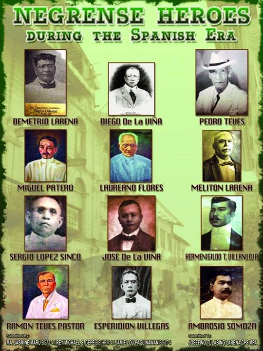 Negrense Heroes during the Spanish Era