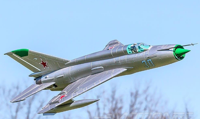 Mig-21 Silver 80mm EDF Jet | world rc plane