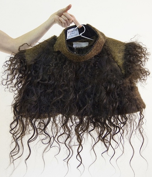 Designer creates outfits out of human hair