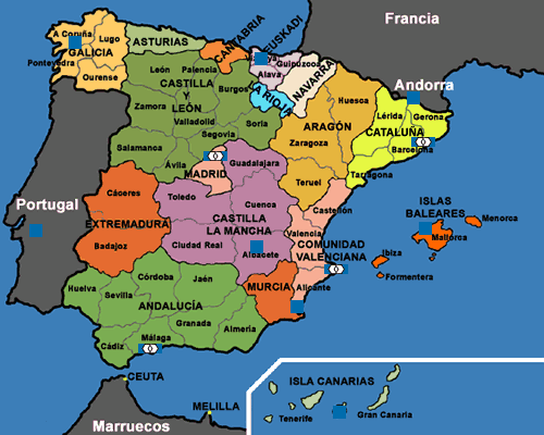 DESCUBRIR EL MAPA DE ESPAÑA. | WEB PEDAGÓGICA PRIMARIA