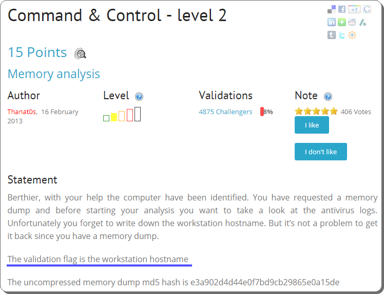 Root me write-up : Command & Control - level 2 - Cybersecurity Guide