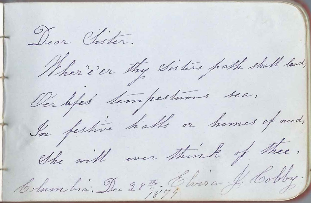 Heirlooms Reunited: 1879-1895 Autograph Album of Sarah Alexander (Colby ...