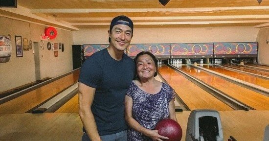 Daniel Henney shares a picture with his mother