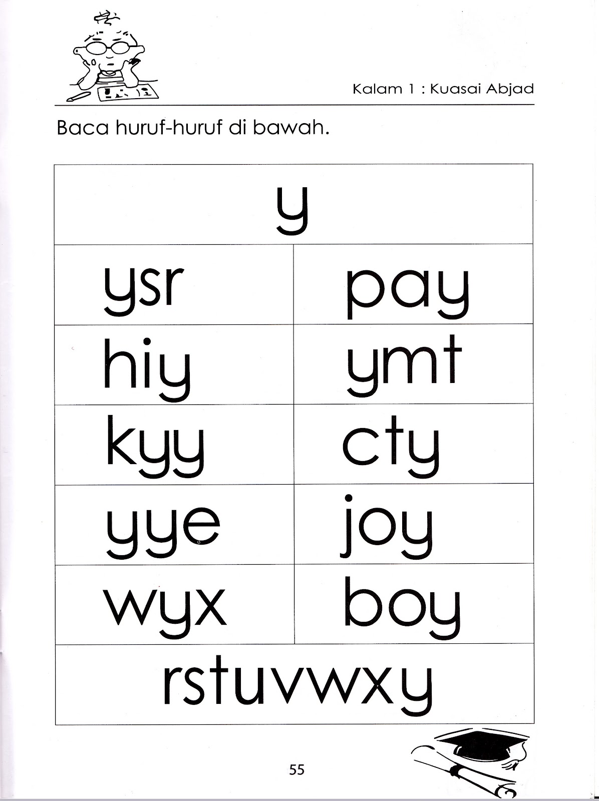 Senorok Membaca ABC: KALAM 1 ( Kuasai Abjad )
