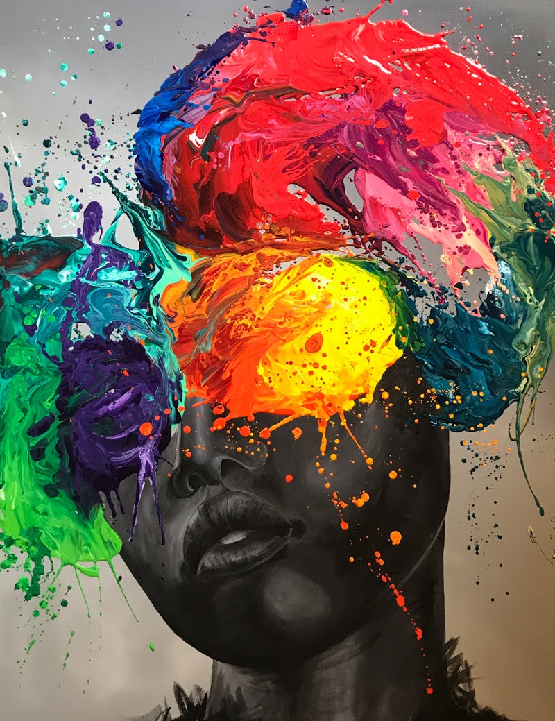 Artospective: Faceless Paintings by Kevin Vigil.