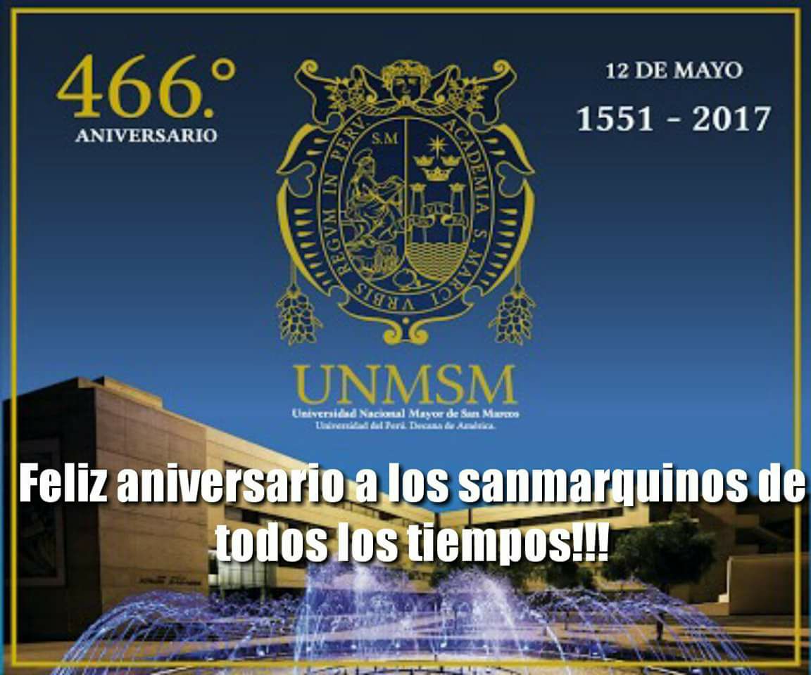 GEIGEODS UNMSM: #466AniversarioUNMSM Universidad Nacional Mayor de San ...