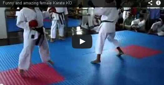 Funny and amazing female Karate KO - Mixed Martial Arts