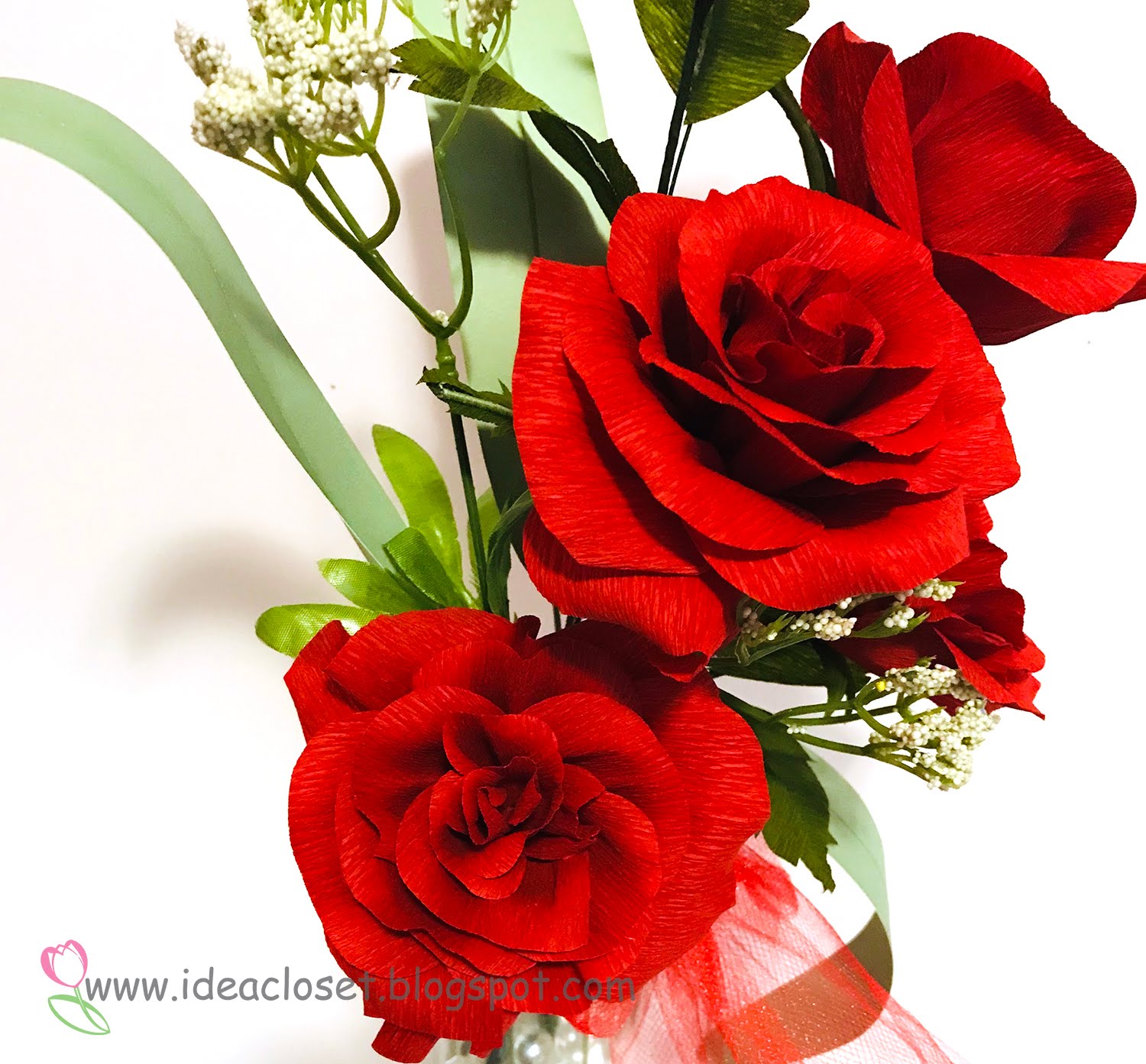 Crepe Paper Roses | Idea Closet