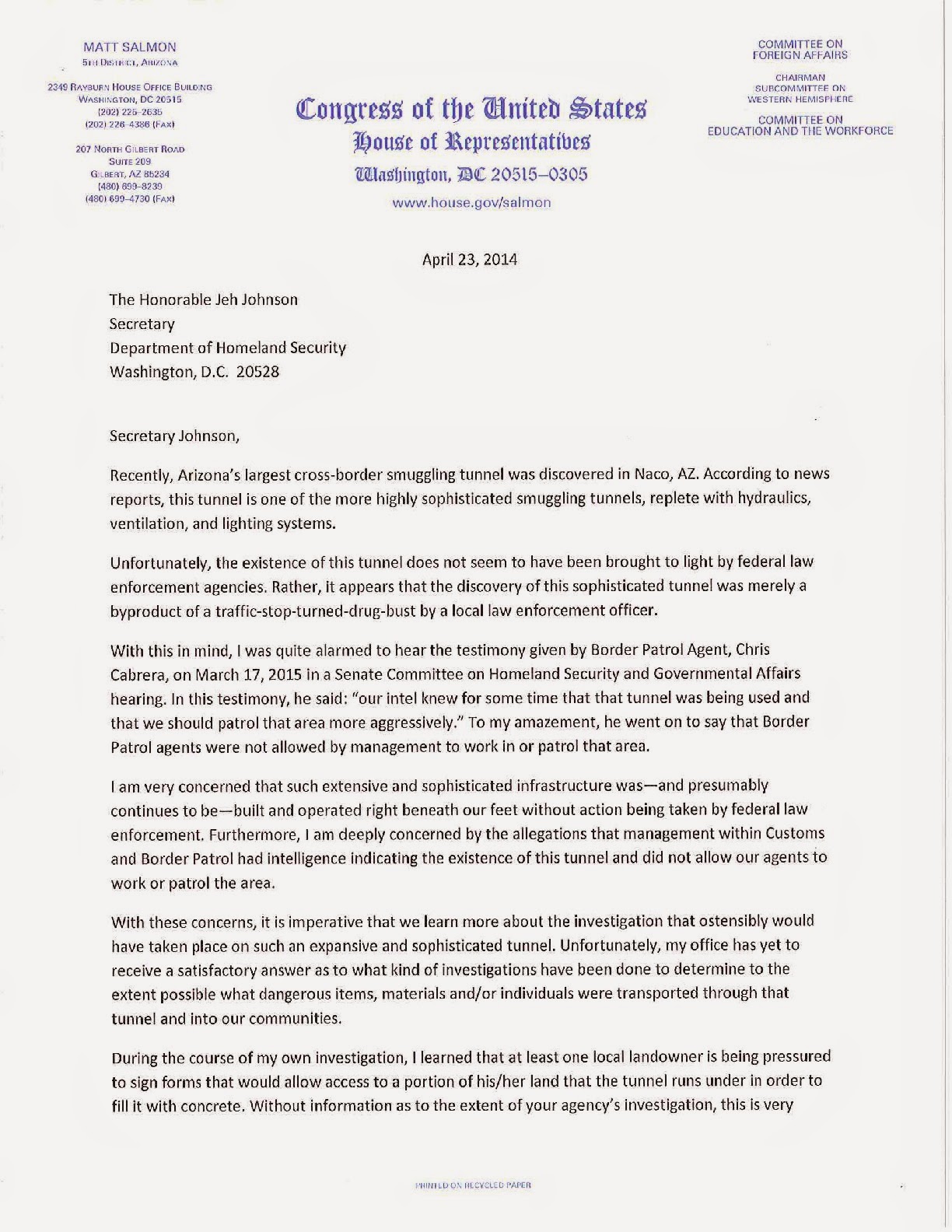 National Border Patrol Council - LOCAL 1613 BLOG: 2015