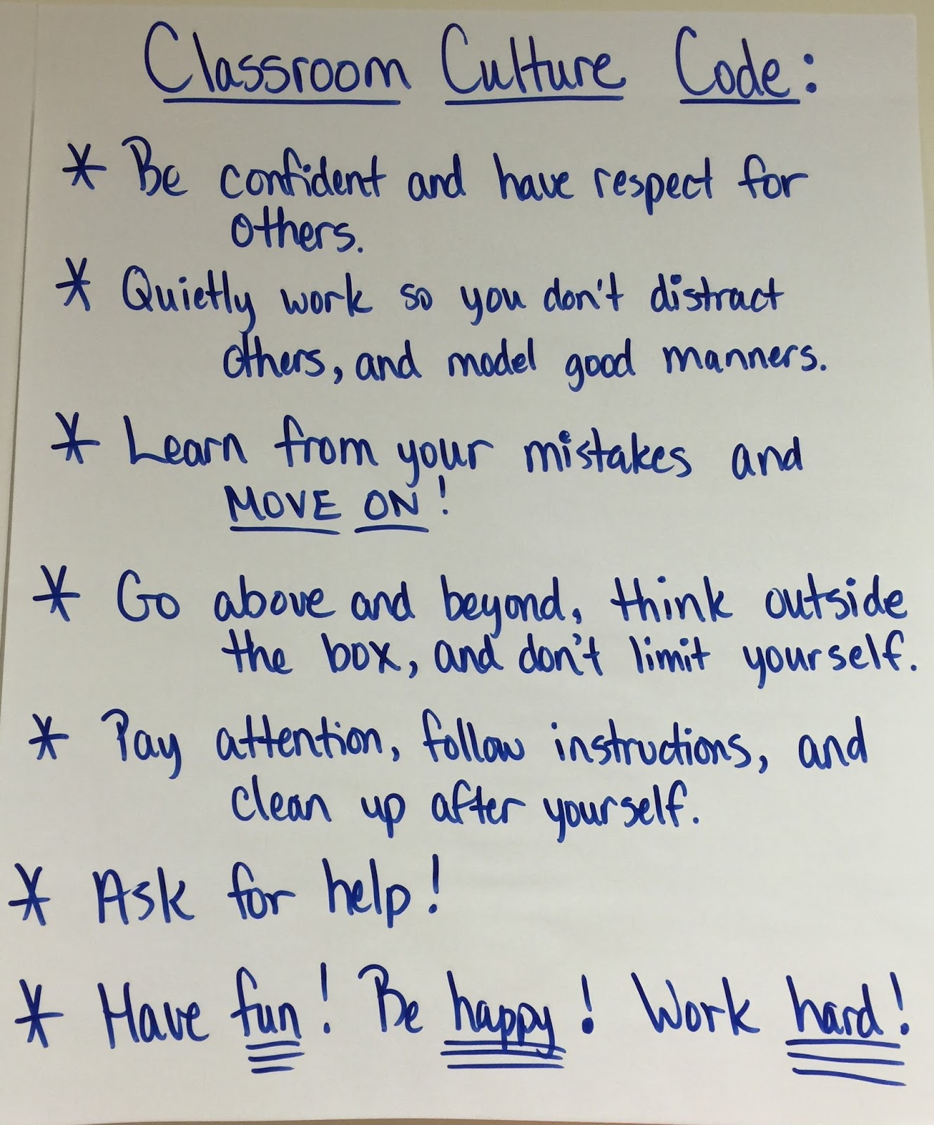 The 4th Grade May-niacs: Classroom Culture