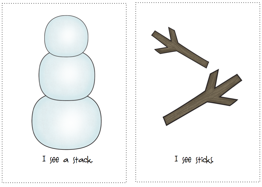 Chit Chat and Small Talk: I See My Snowman Emergent Reader