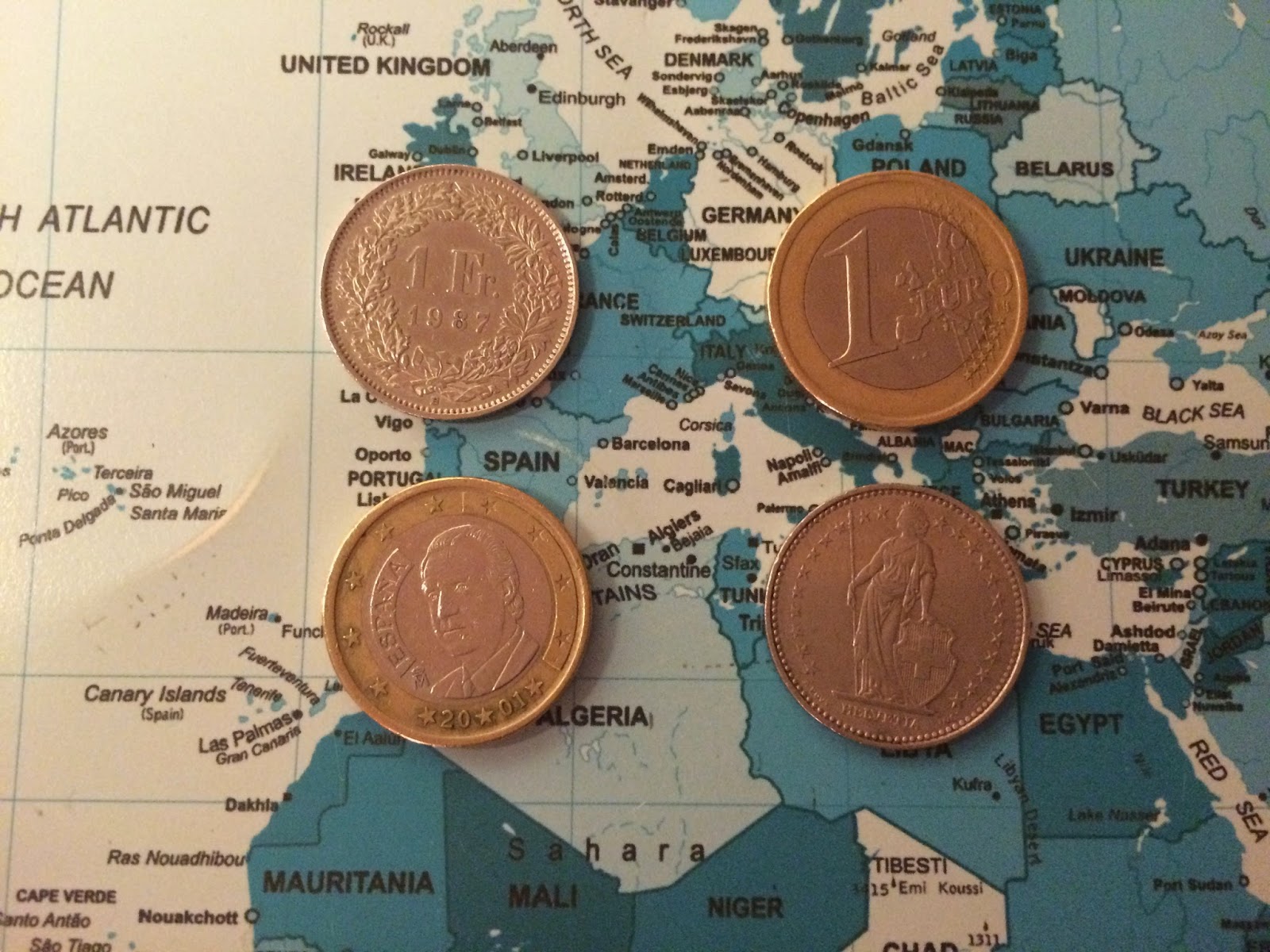 Martan matkassa: Sveitsin frangi on yhtä suuri kuin euro