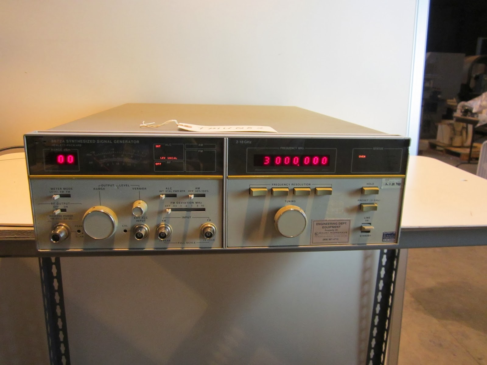 HP 8672A Synthesized Signal Generator (2-18GHz) (TMU082) - Panatron Inc.