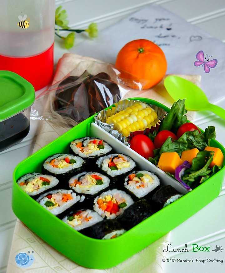 Lunch Box: Kimbap - Sandra's Easy Cooking