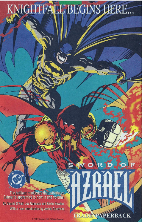 DC in the 80s: A collection of Knightfall house ads - 1993