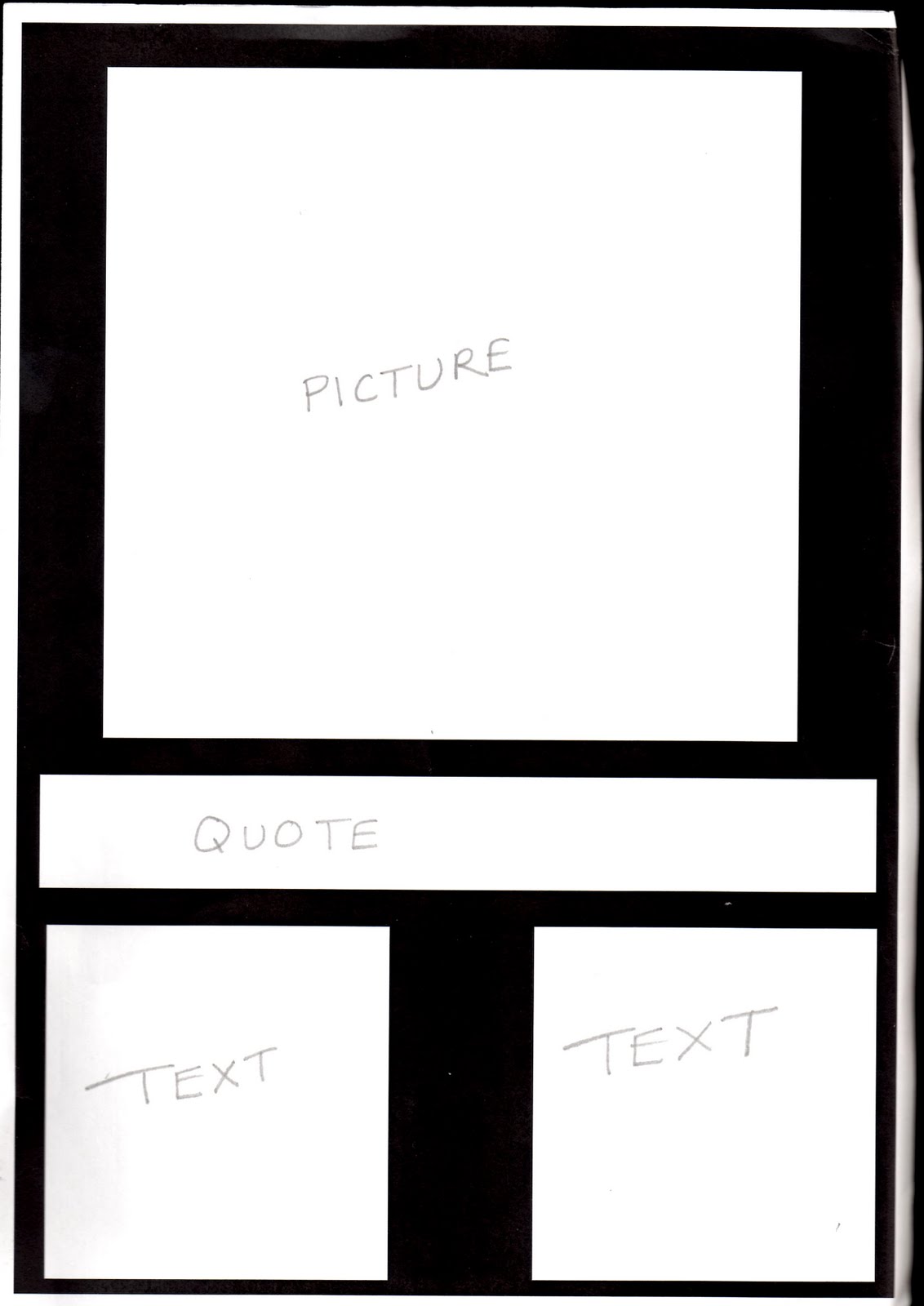 Caitlan's Blog: Basic layout of Double Page spread.