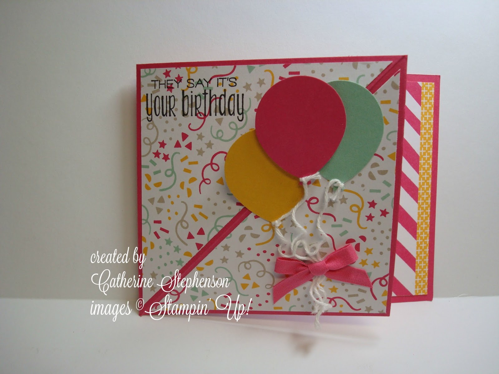 Punchin' Up! by Cathy: Birthday Tent Card