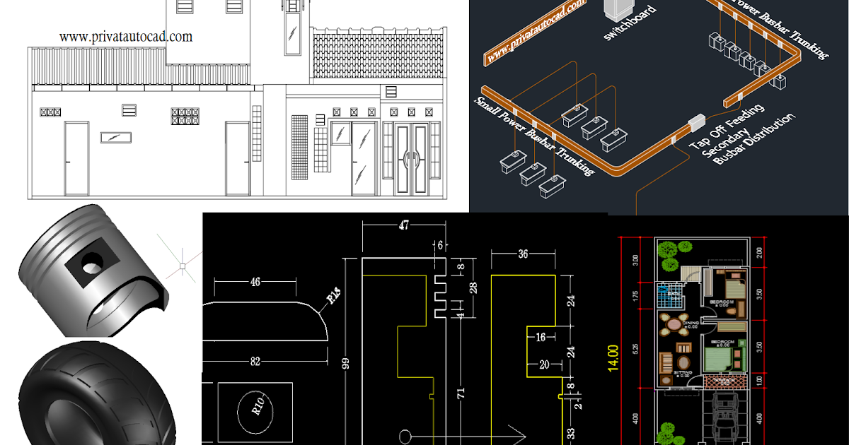 Contoh Gambar Autocad ~ Dizar Smart
