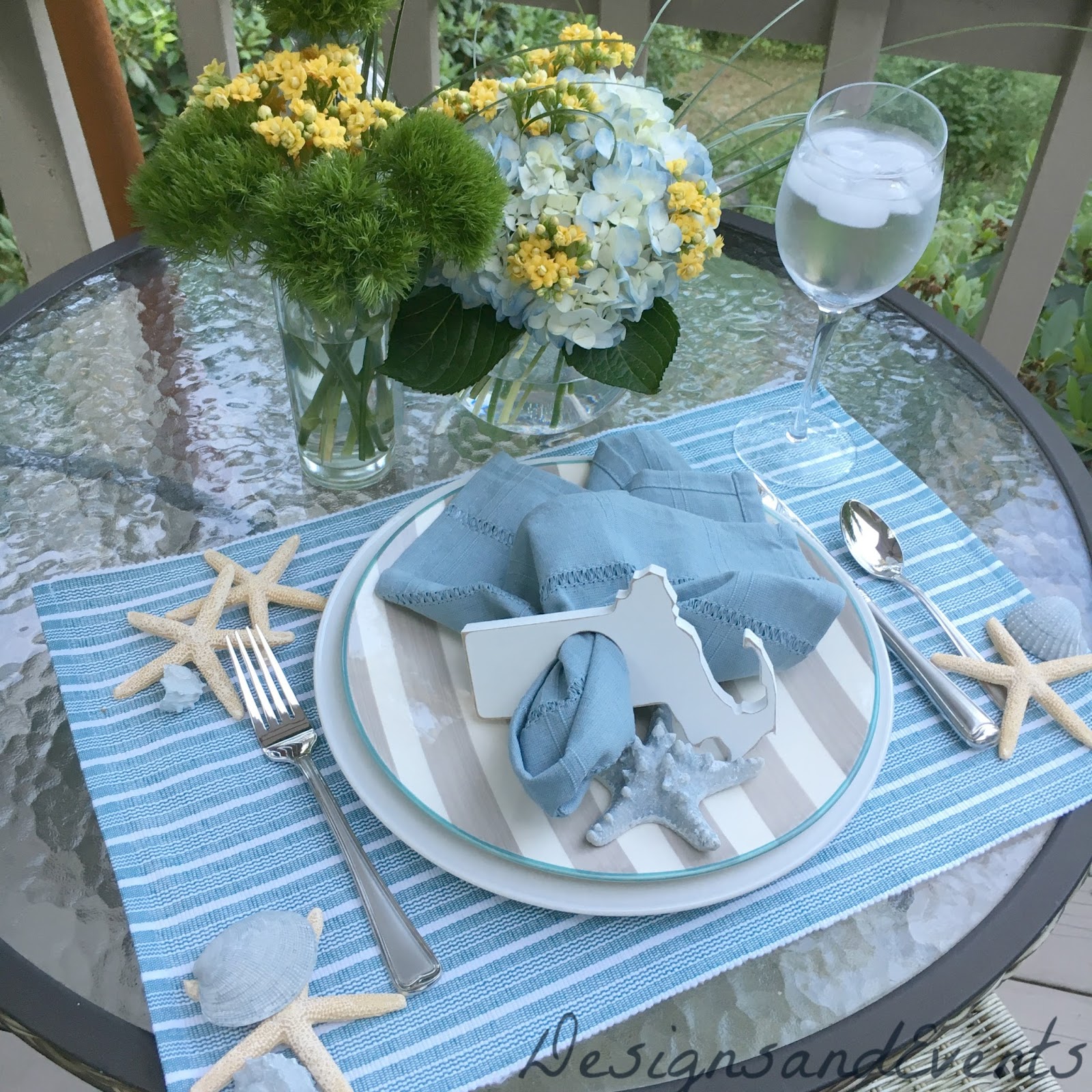 DesignsandEvents: Seaside Inspired Tablescape