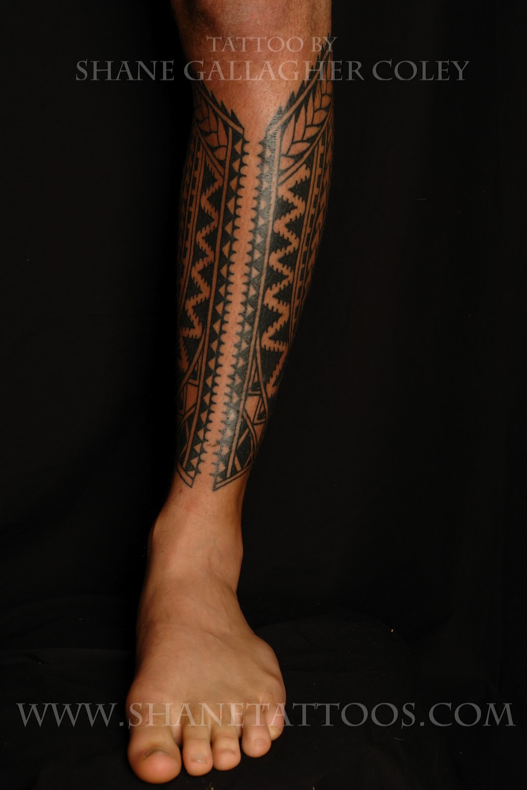 MAORI POLYNESIAN TATTOO: Rotuman Calf Tattoo