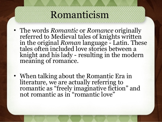 English Literature : The Romantic Period