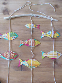 Jumble Tree: Rainbow foil fish - Easy Easter craft