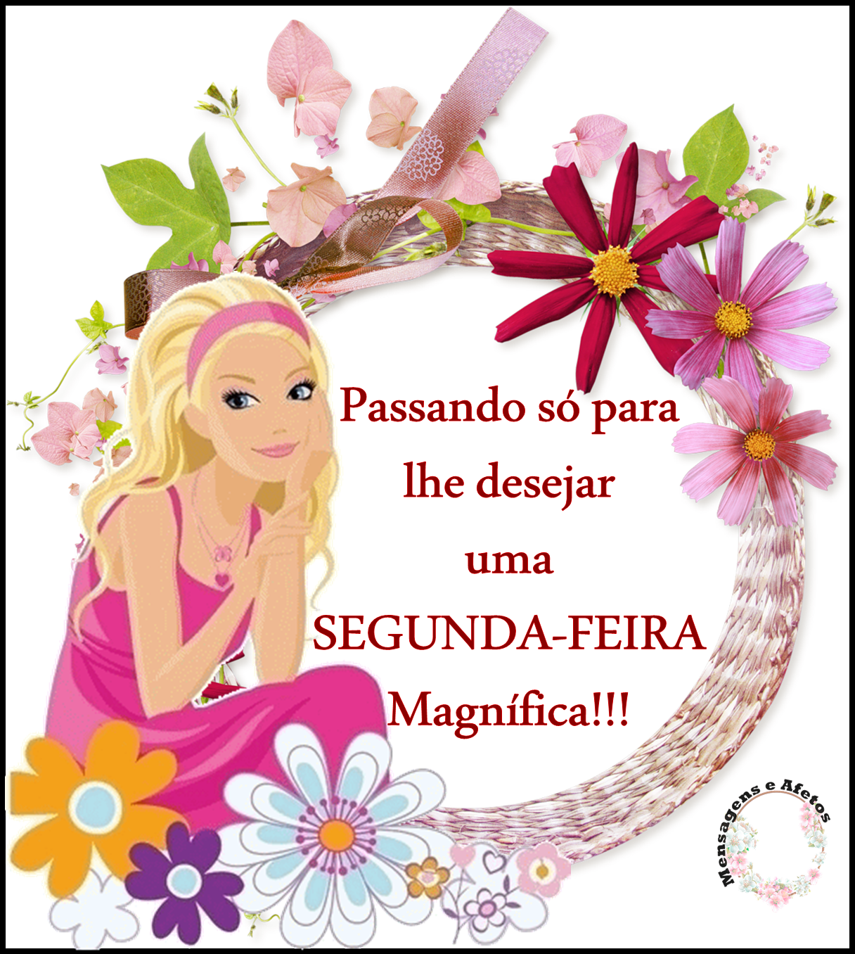 Mensagens e Afetos : Cartões Feliz Segunda-Feira