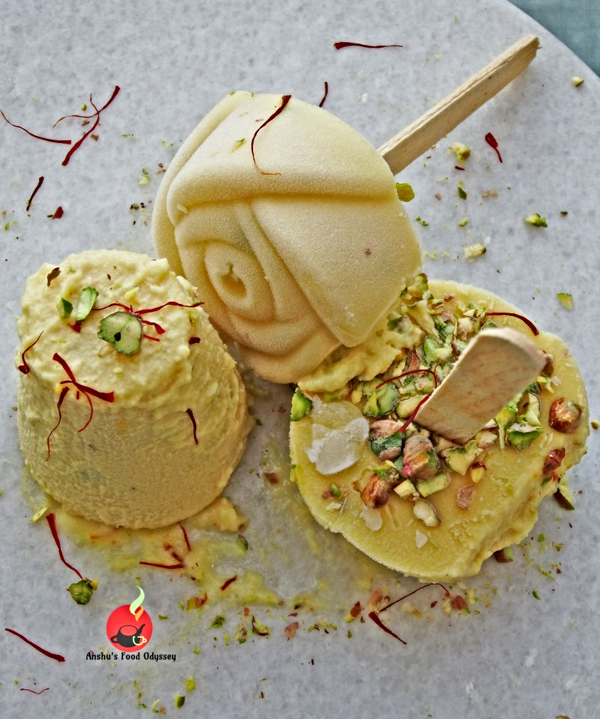 Kesar Pista Khoya Malai Kulfi
