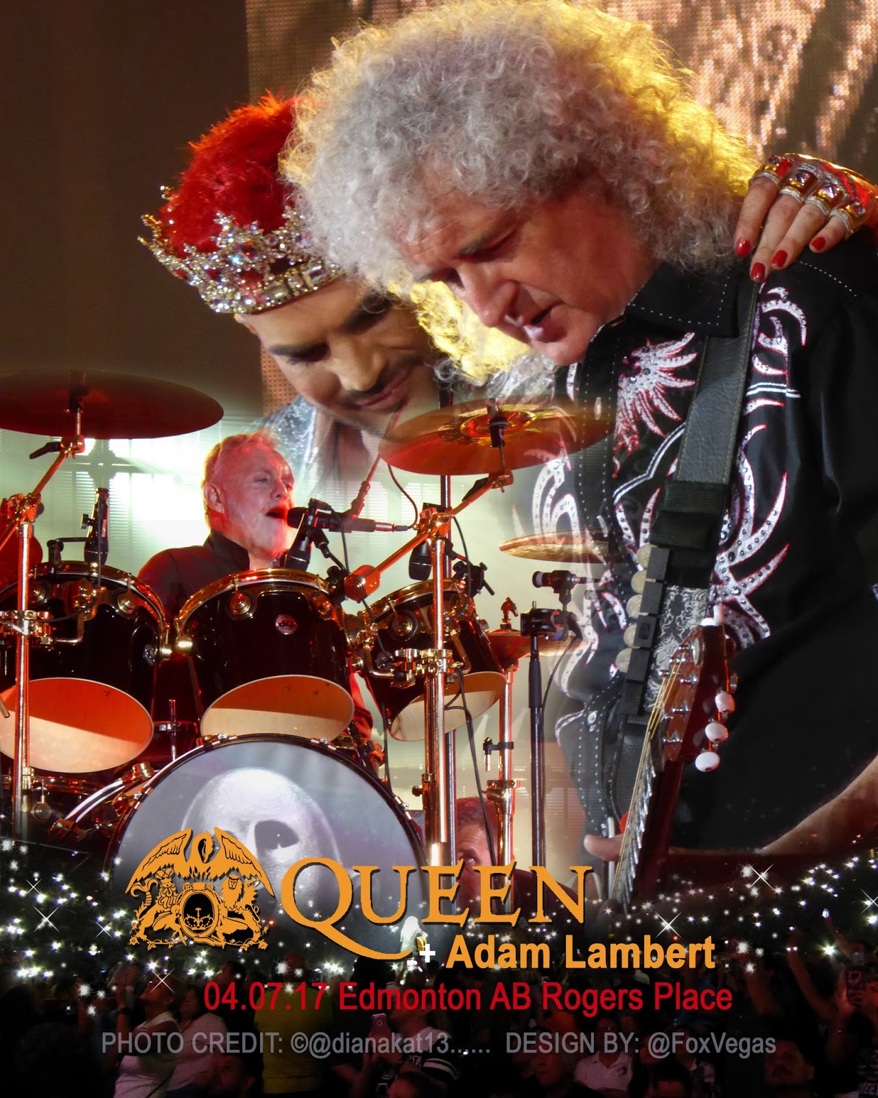 INFO: Queen + Adam Lambert Concert 7-4-17 Edmonton, AB At Rogers Place ...