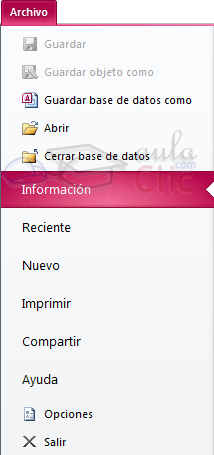 MICROSOFT ACCESS: INICIO