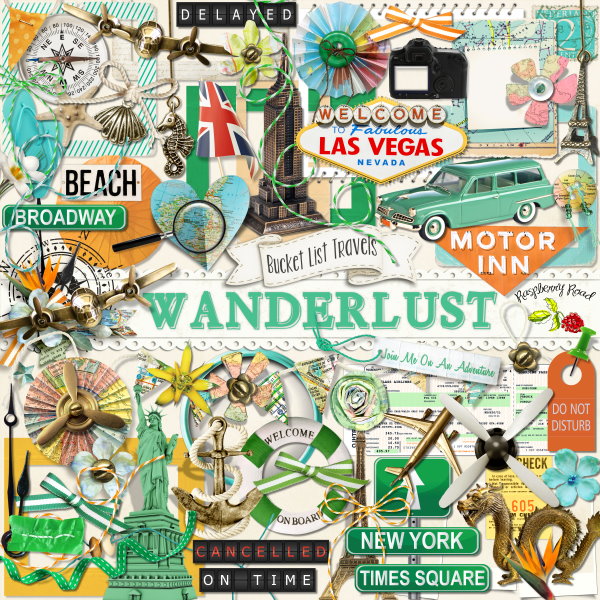 Raspberry Road Designs Creative Team: Wanderlust: CT Inspiration Layout