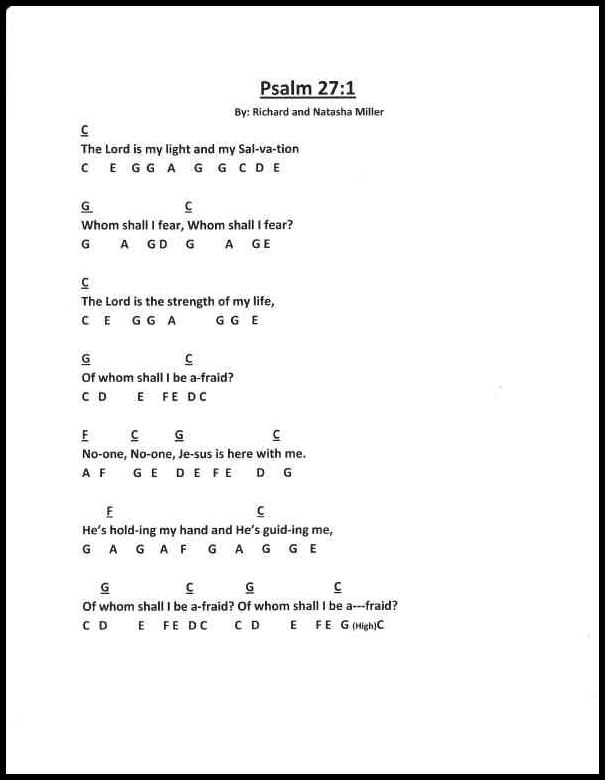 Children's Gems In My Treasure Box: Scripture Song - Psalms 27:1 ...