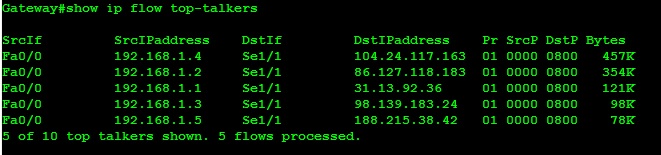 keep IT all simple: Configurare NetFlow Top Talkers