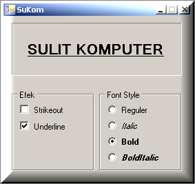 VB Feed: Implementasi CheckBox dan RadioButton Pada Visual Basic .Net