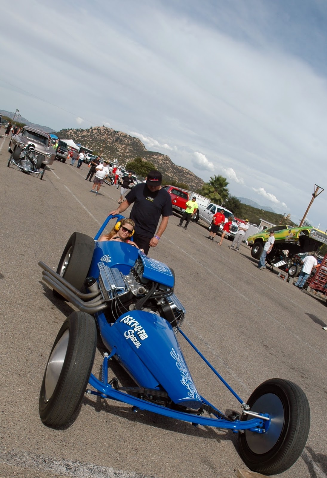 POPPA WHEELIE: 1957 Isky U-Fab Special. World's Fastest Dragster